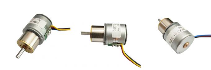 High Precision 20mm 12v DC Micro Gear Stepper Motor 2 Phase 4 Wire