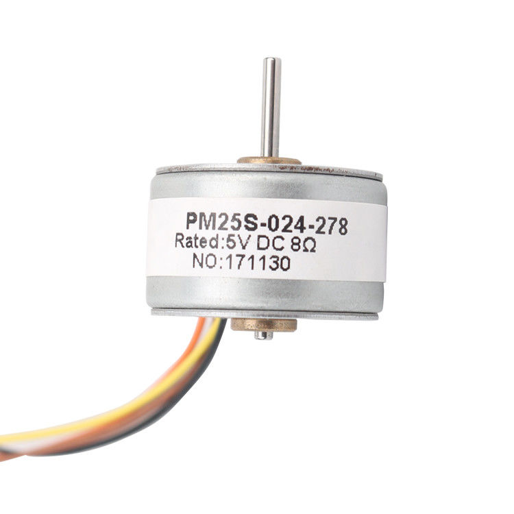 Industrial 25mm Permanent Magnet Stepping Motor 2 Phase 4 Wire Pm ...