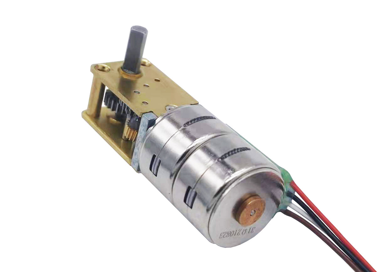 High Torque Multi Gear Ratio Double Stack Stepper Motor 15mm With Worm ...