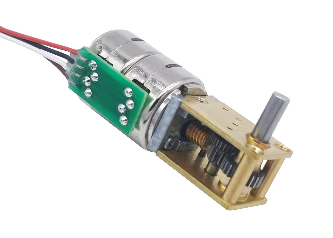 High Torque Multi Gear Ratio Double Stack Stepper Motor 15mm With Worm ...