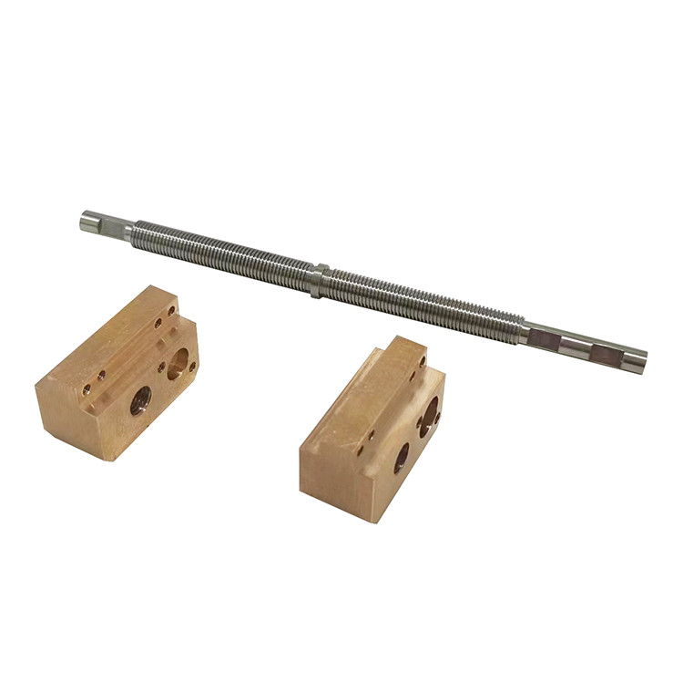 Tr8 Double Head Trapezoidal Lead Screw 8mm Diameter With Double Nuts ...