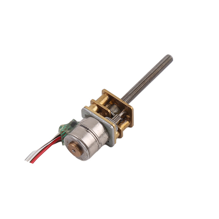 M3 Screw Shaft 2 Phase 10mm Mini Gear Type Stepper Motor 18 Degree Step ...