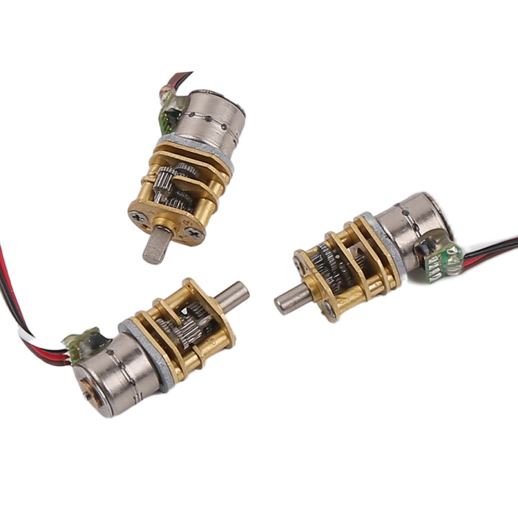 8mm Mini PM Stepper Motor With 10mm*8mm Gearbox 18 Degree Step Angle D ...