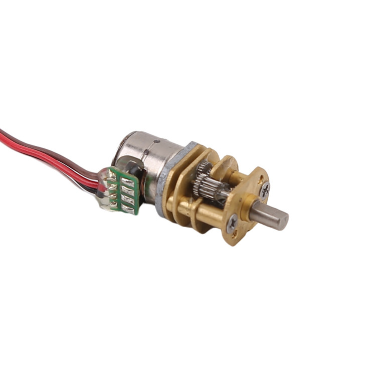 8mm Mini PM Stepper Motor With 10mm*8mm Gearbox 18 Degree Step Angle D ...