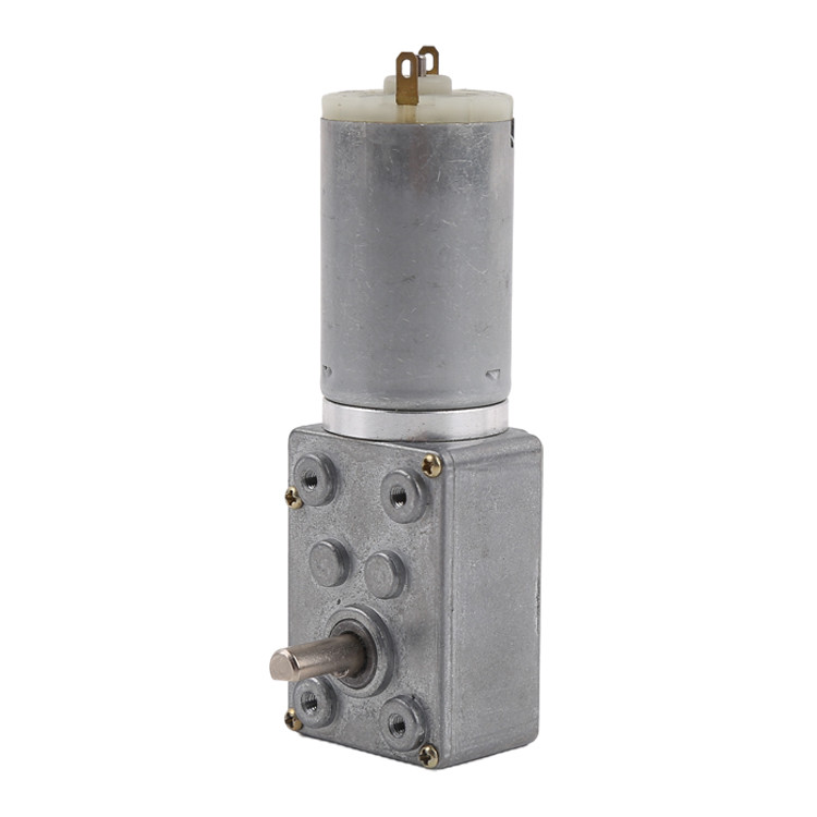 395DC-Mini Worm Gearbox DC Motor With Worm Gear Box For Robots And Toys