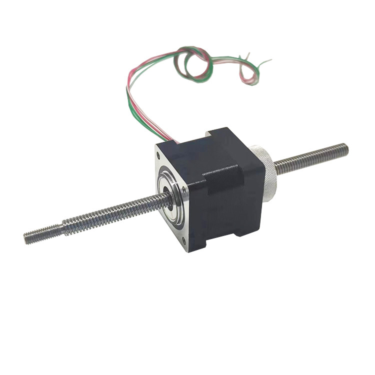 35mm Hybrid Linear Stepper Motor Nema14 Non Captive Through Going Shaft With Manual Nut