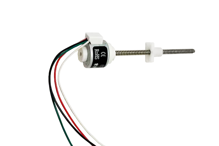 1.8 step motor 15mm diameter micro Linear Stepper Motor with 5VDC Lead ...