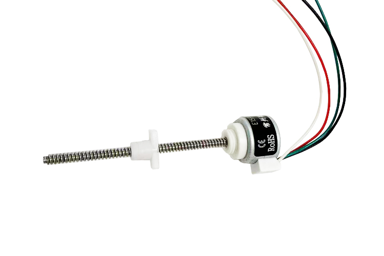 1.8 step motor 15mm diameter micro Linear Stepper Motor with 5VDC Lead ...