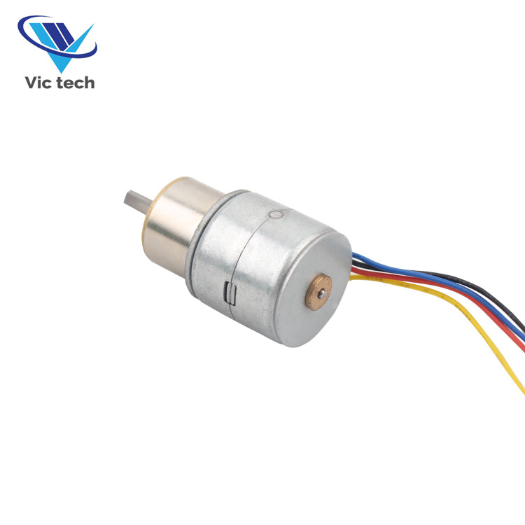 20mm 12v Dc Micro Geared Stepper Motor Forhigh Precision 2 Phase 4 Wire ...